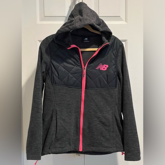 New Balance | Jackets & Coats | New Balancecharcoal Hot Pink Utility ...